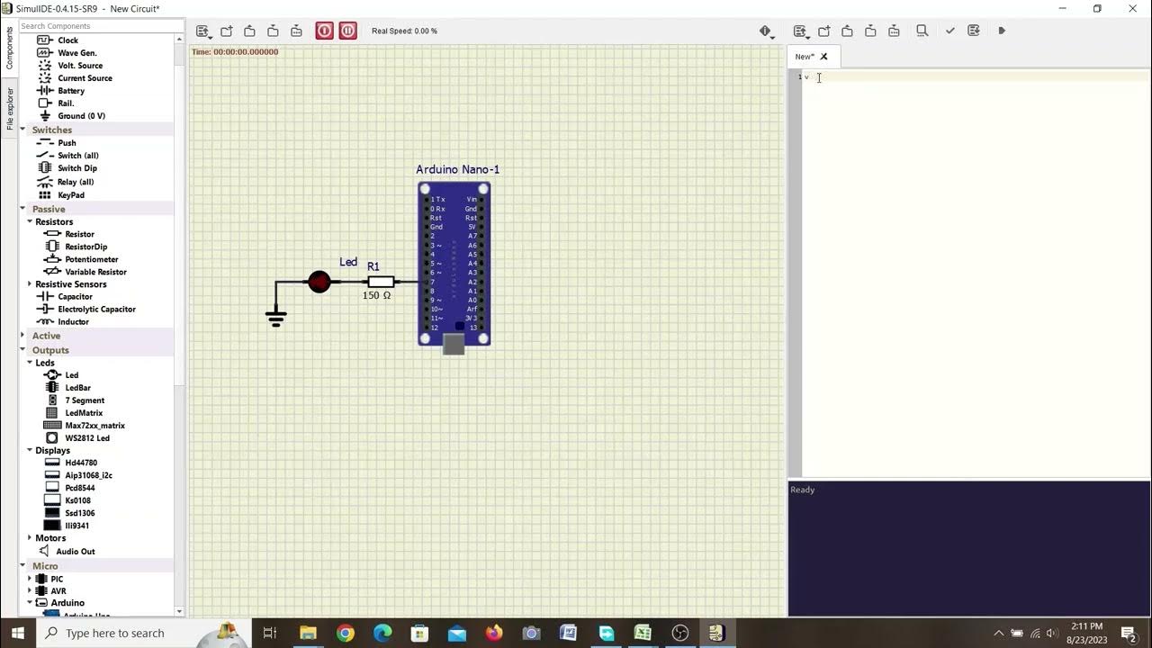 SimulIDE-Simulasi Blink LED Arduino - YouTube