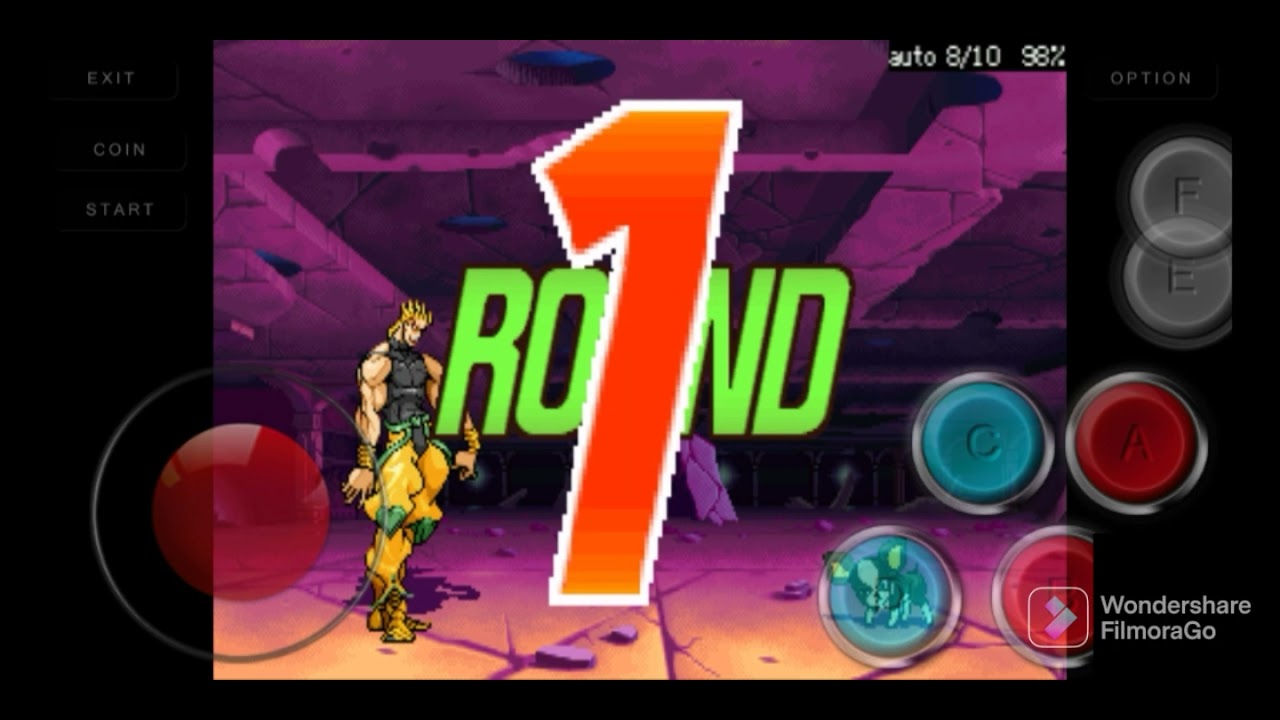 first time playing jjba hftf on new phone - YouTube