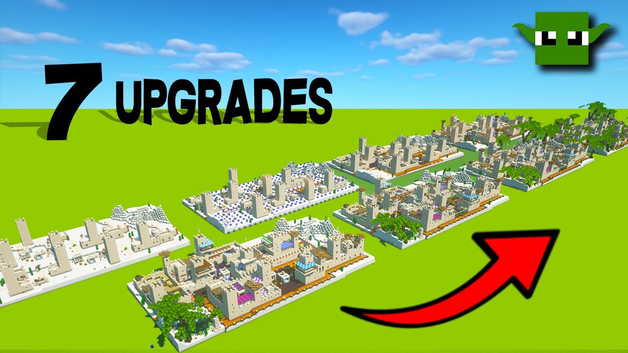 7 Upgrades to a Desert Village in Minecraft + 5x5 Building Tips - YouTube