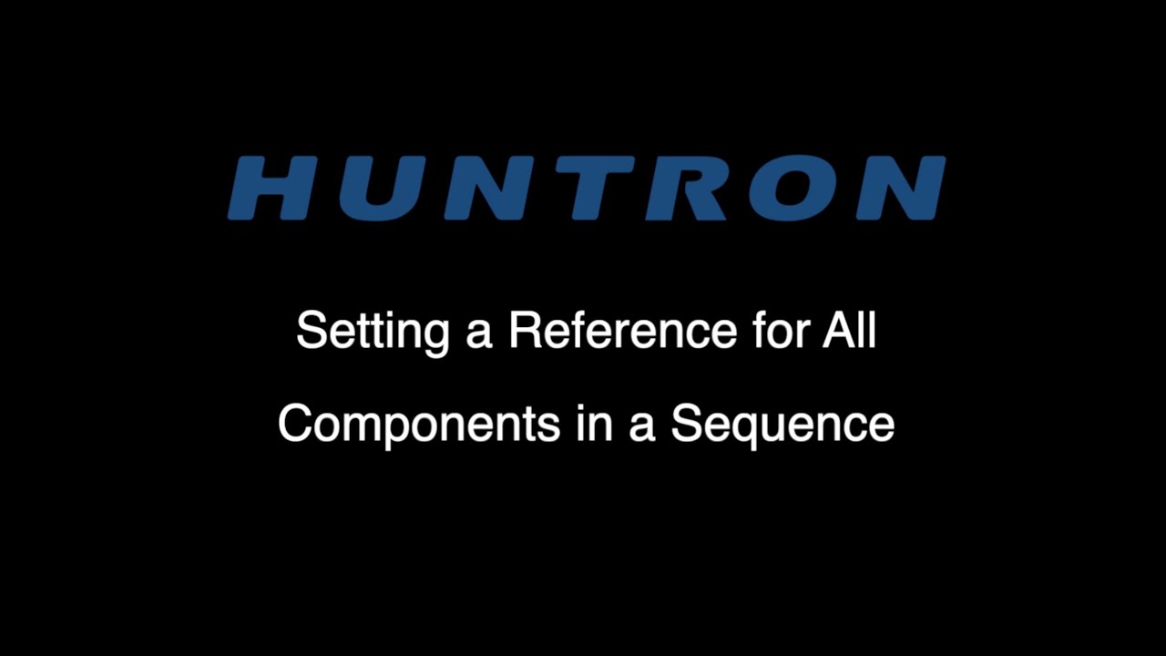 Quick Tip #7 - Set a Reference for a Sequence in Huntron Workstation ...