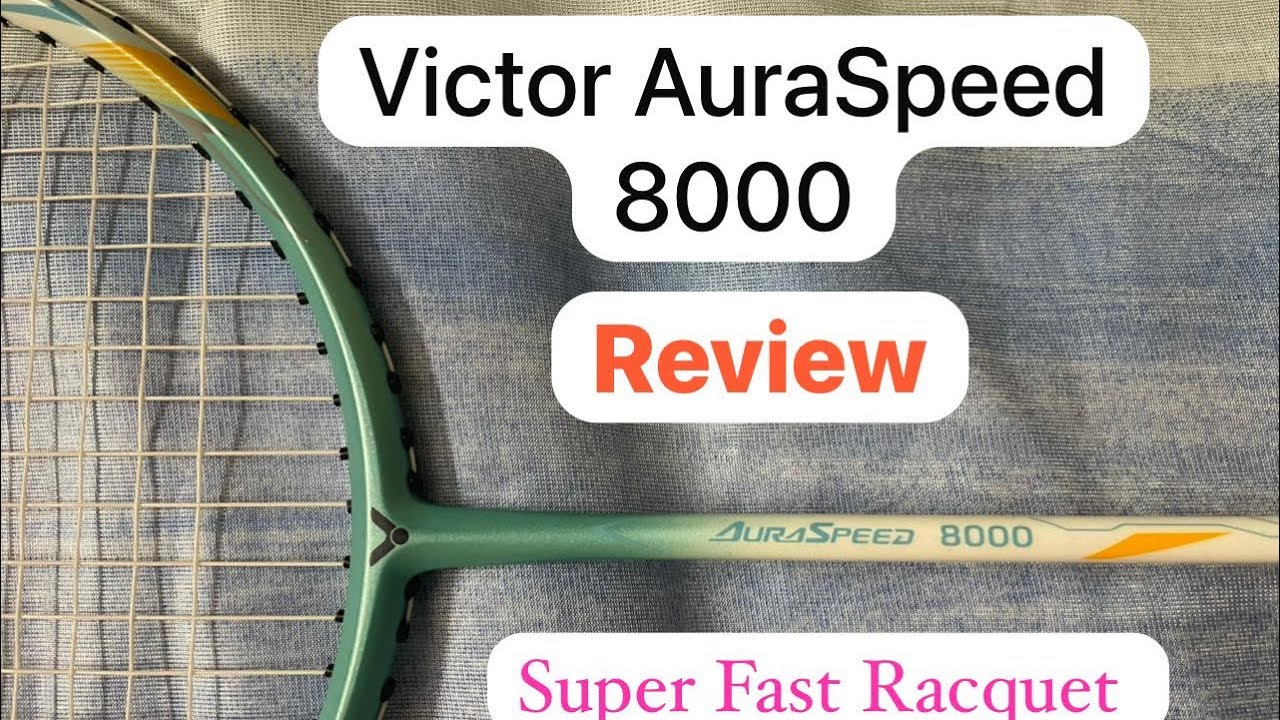 Victor Auraspeed 8000 Badminton Racquet Review #badminton #racquets ...