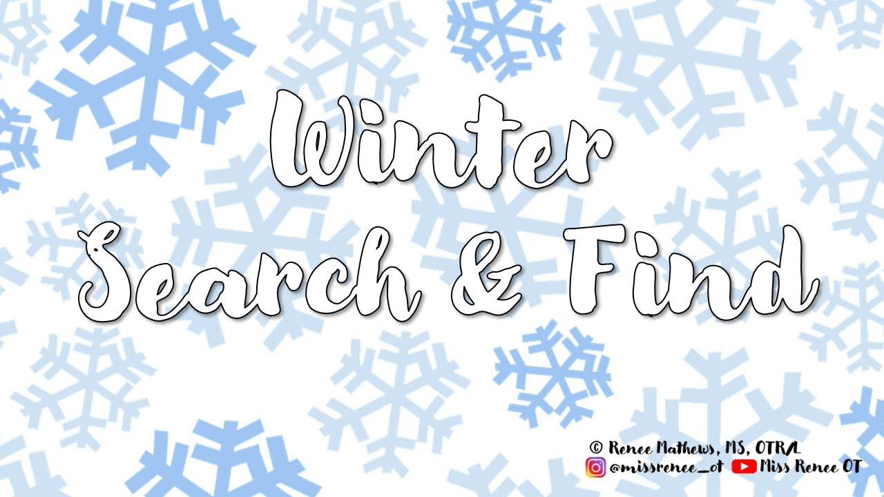 Follow Along: Winter Search & Find! ☃️🛷 - YouTube