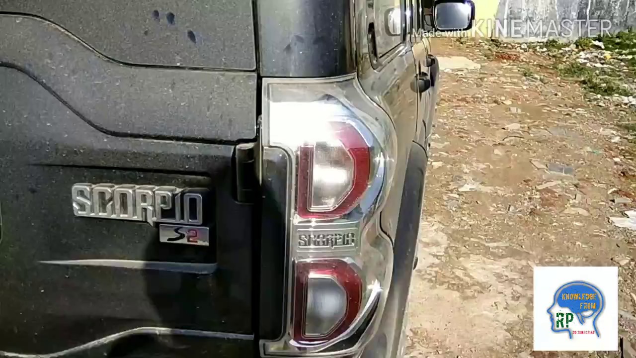 Mahindra Scorpio S2 black color walkaround - YouTube