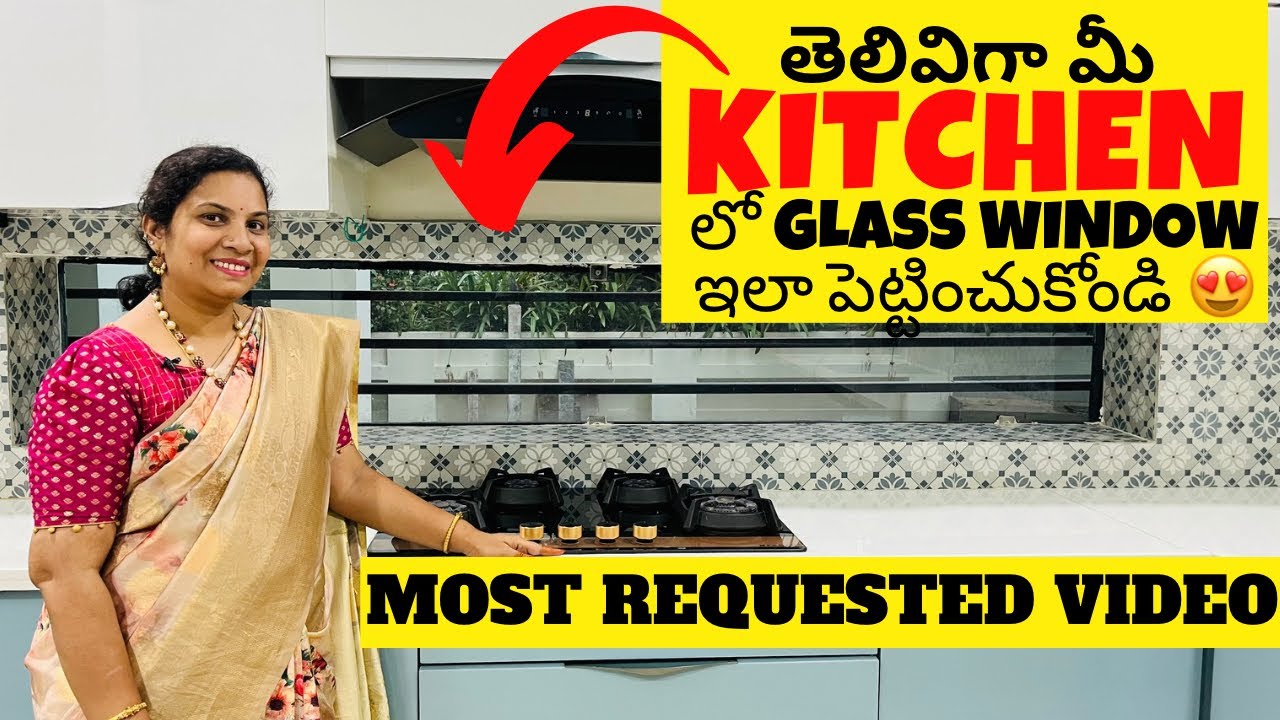 My Kitchen Glass window | Most Requested Video | Modular Kitchen ...