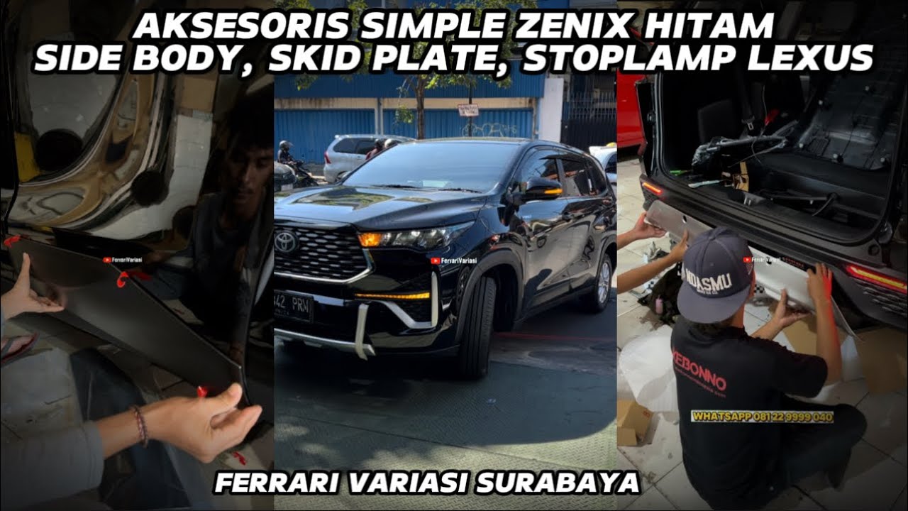 MODIF SIMPLE INNOVA ZENIX HITAM | FERRARI VARIASI SURABAYA - YouTube