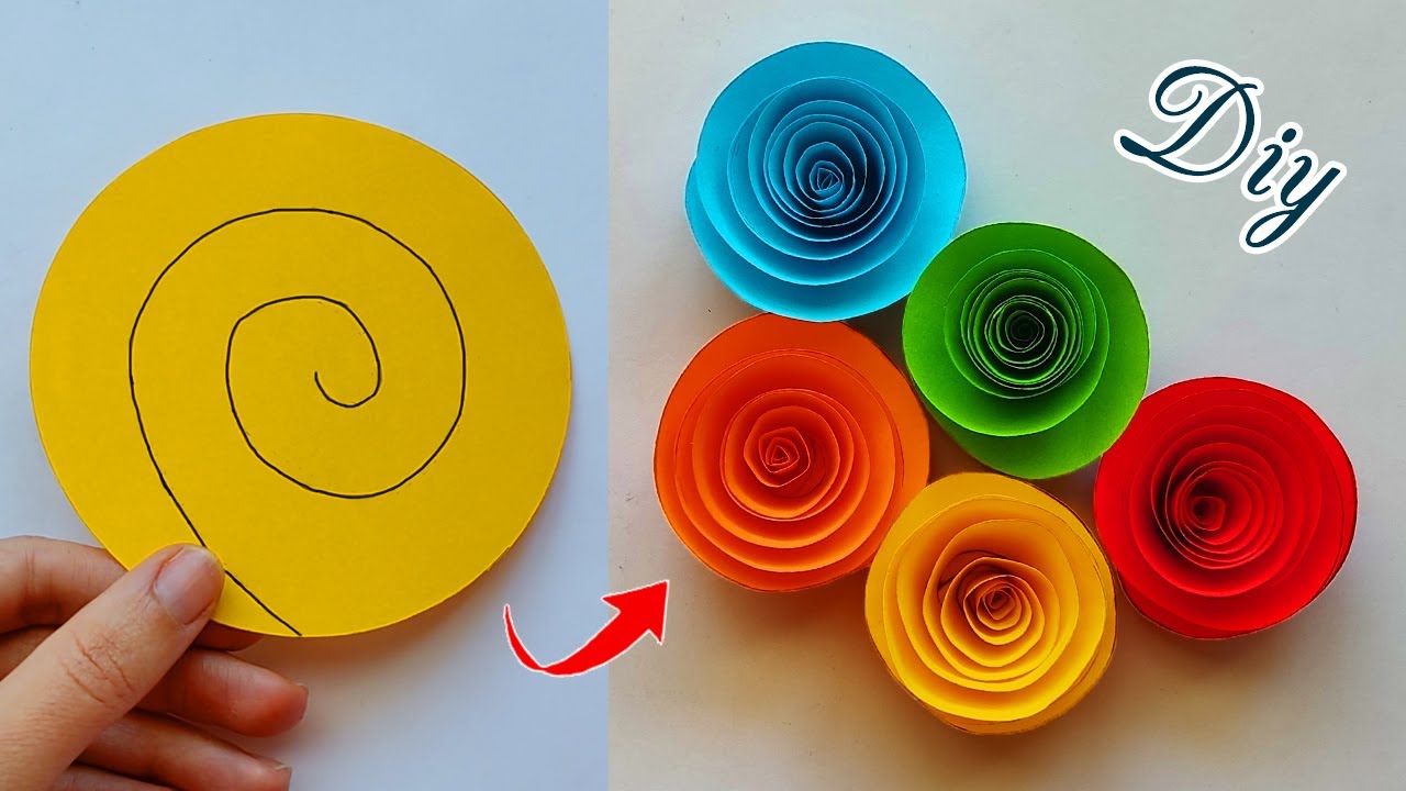 Easy and Beautiful Paper Rose Making 🌹| How To Make Rose Flower - YouTube