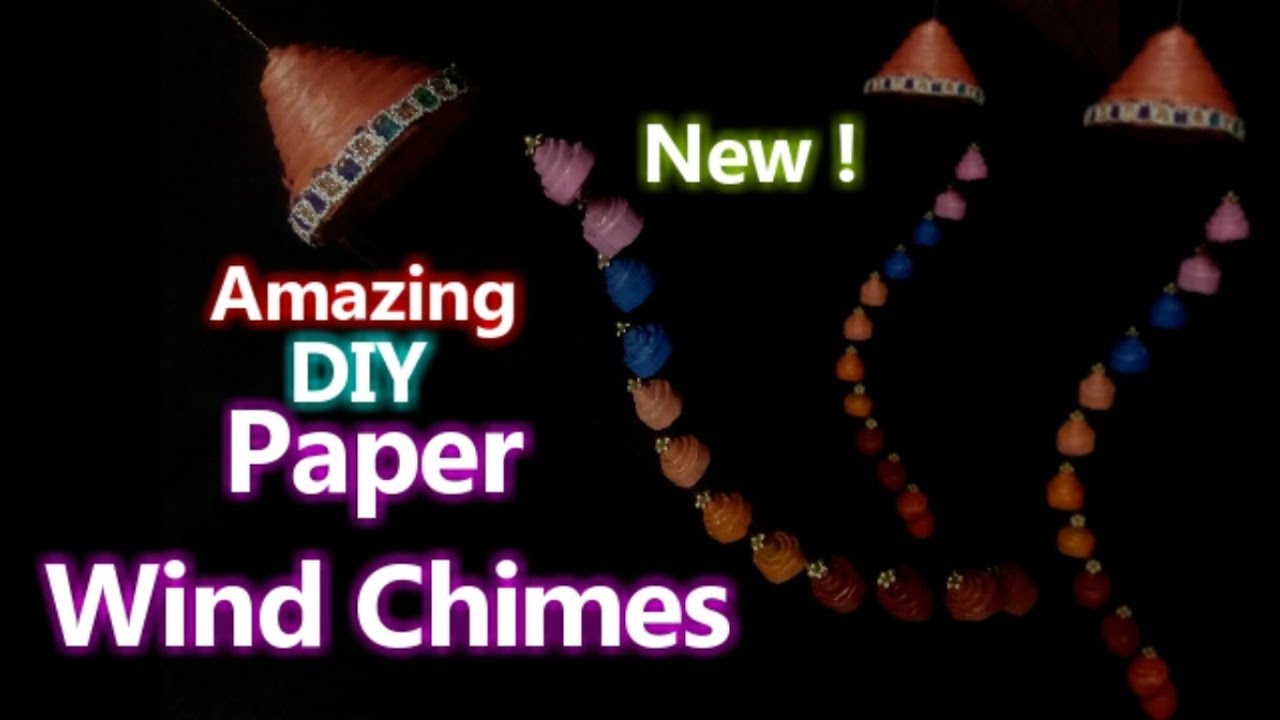 How to Make Wind Chimes Using Paper !! DIY ll Easy and fast - YouTube