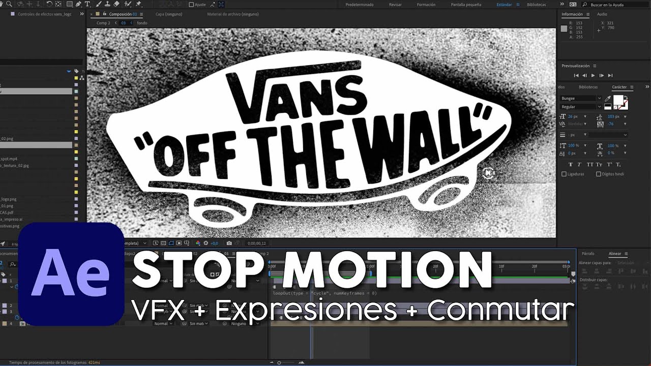 19 AFx STOP MOTION: VFX - Expresiones - gráficos animados #aftereffects ...
