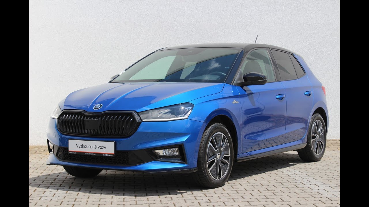 Škoda Fabia 1.0 TSI Monte Carlo - modrá RACE - YouTube