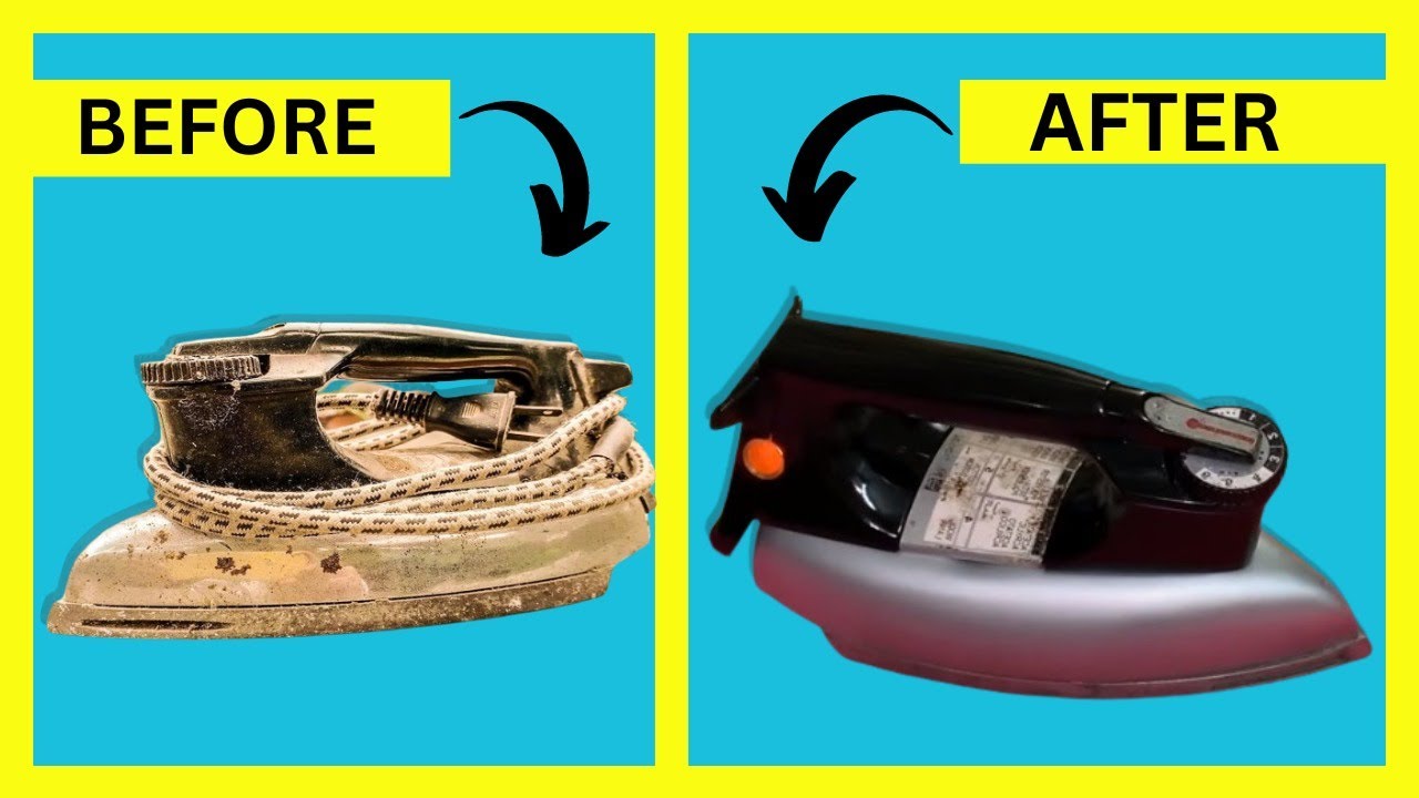 How To Repair Old Electric Iron | Abandoned Electric Iron Restoration ...