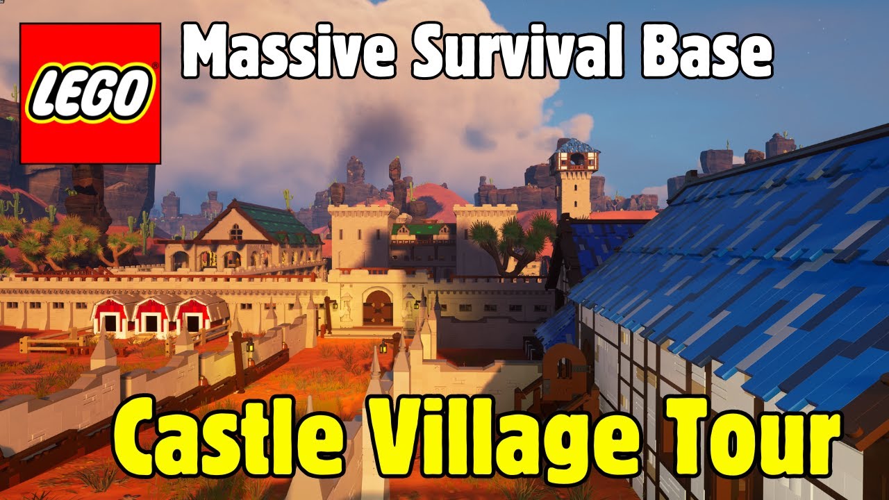 Massive Custom Survival Base Tour in Lego Fortnite - YouTube