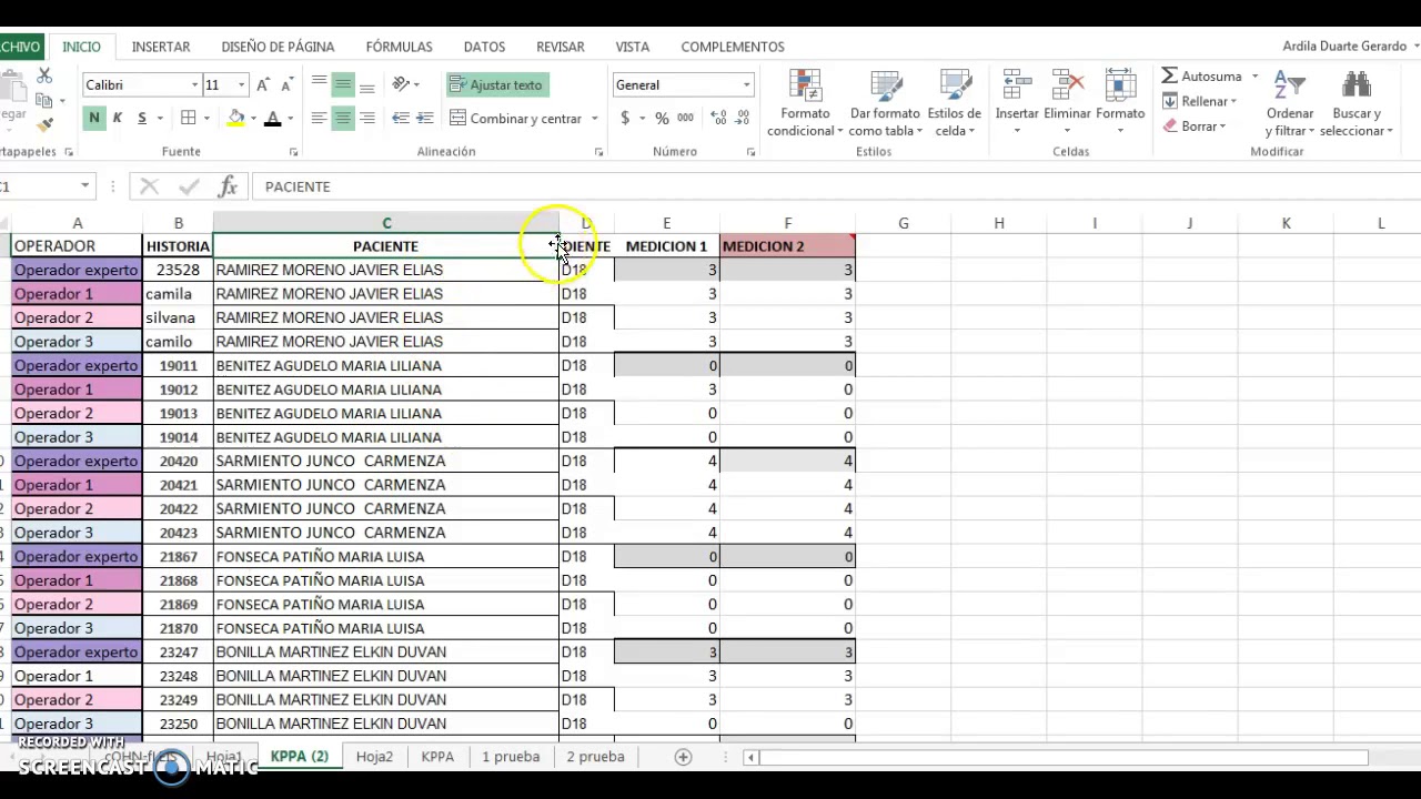 ANALISIS DE CONCORDANCIA USANDO KAPPA DE COHEN Y FLEISS EN EXCEL - YouTube