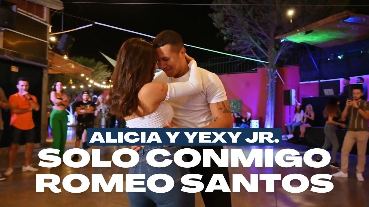 Romeo Santos Solo Conmigo Alicia Y Yexy Jr Bachata Dance Youtube