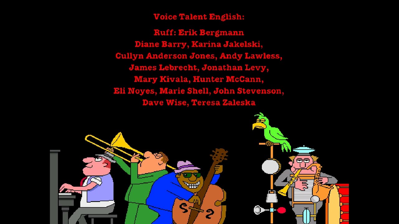 Living Books Credits for Ruff's Bone but it has the jazz animations ...