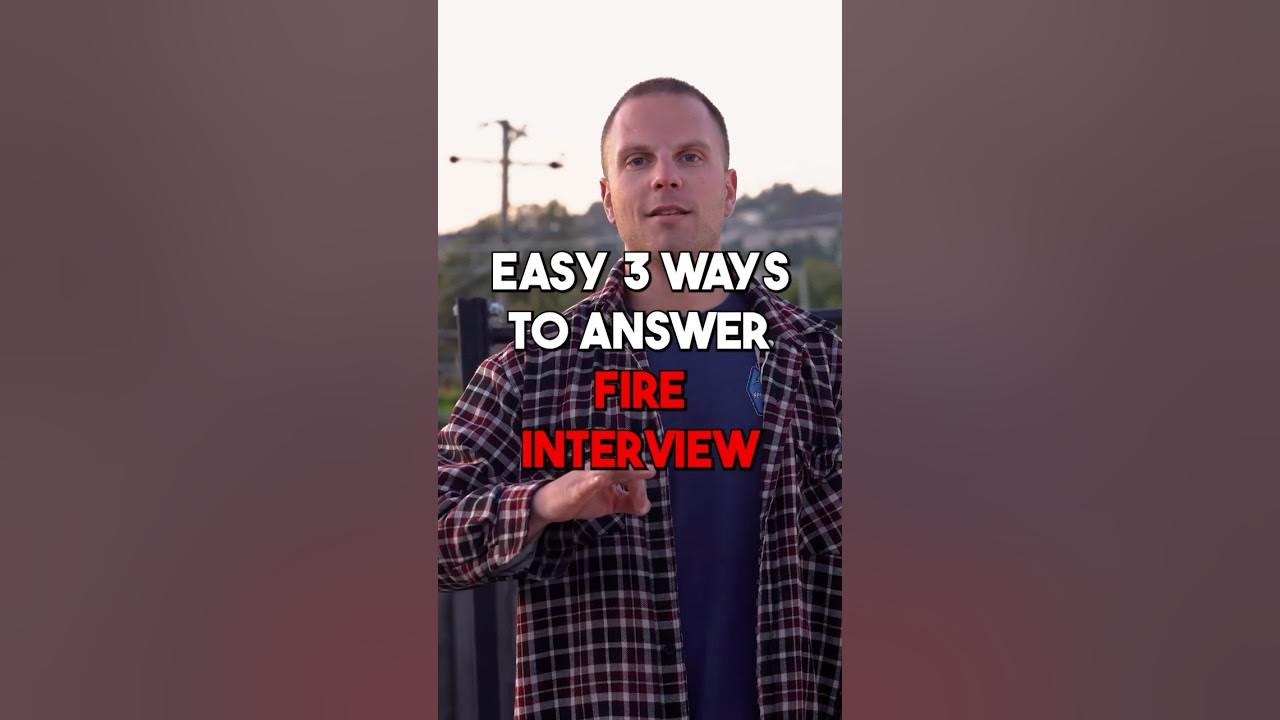 🚒How To Answer Firefighter Interview Questions.🚒 #firefighter - YouTube