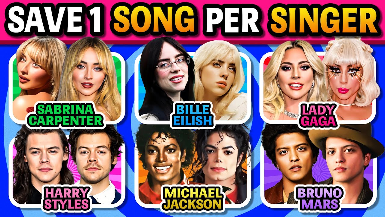 SAVE ONE SONG PER SINGER 🎶 Pick Your Favorite Song Music Quiz - YouTube