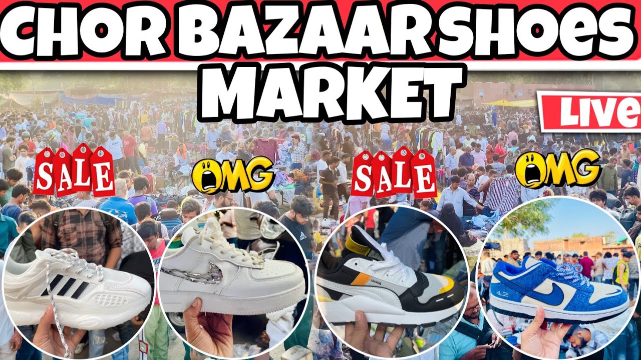 Chor Bazaar Shoes Market 2024 In Delhi | Branded Shoes In Cheap Price ...