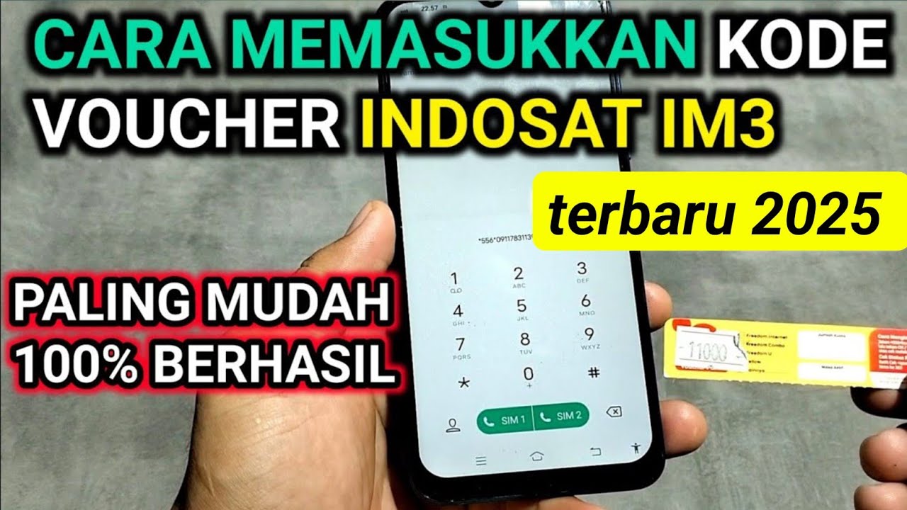 cara memasukkan kode voucher Indosat IM3 terbaru 2023 - YouTube