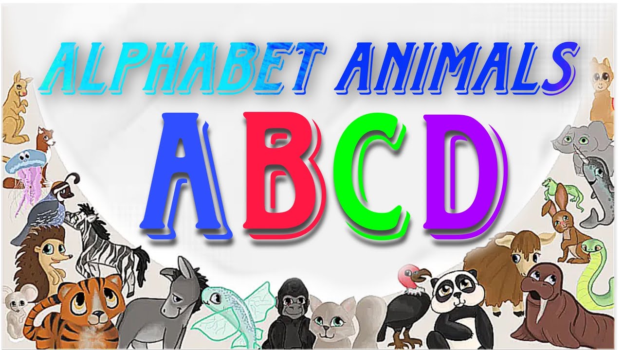 ABCD animals for kids || #easymethod #kids #abcd #alphabet - YouTube