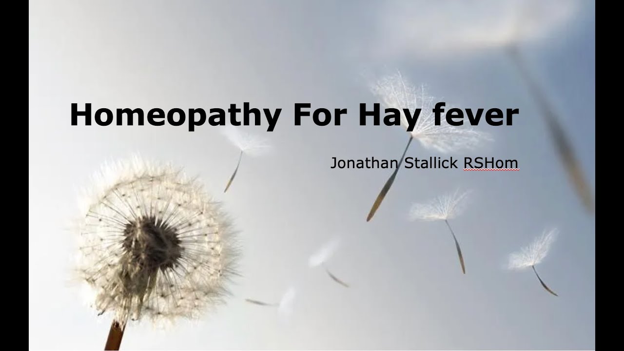 Homeopathy for Hay Fever with Jonathan Stallick RSHom - YouTube
