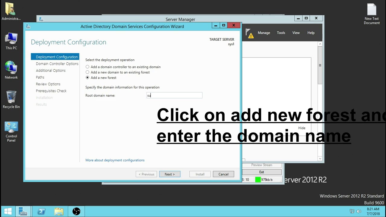 How to install Active Directory Domain Services(AD-DS) in Windows ...