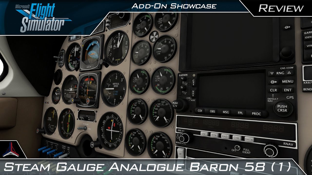 Microsoft Flight Simulator 2020 | BlackSquare Steam Gauge Analogue ...
