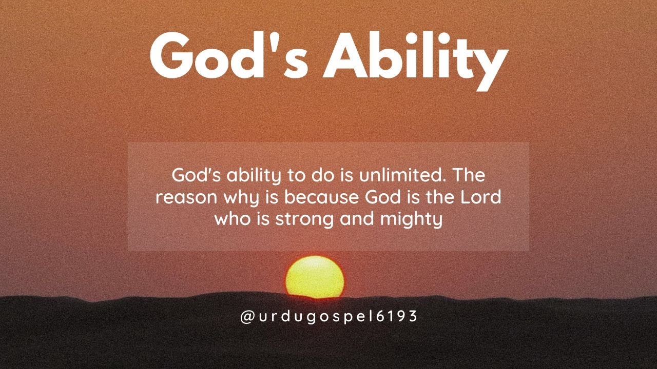 Urdu Gospel | Bible study | bible reading | God's ability | New Masih ...