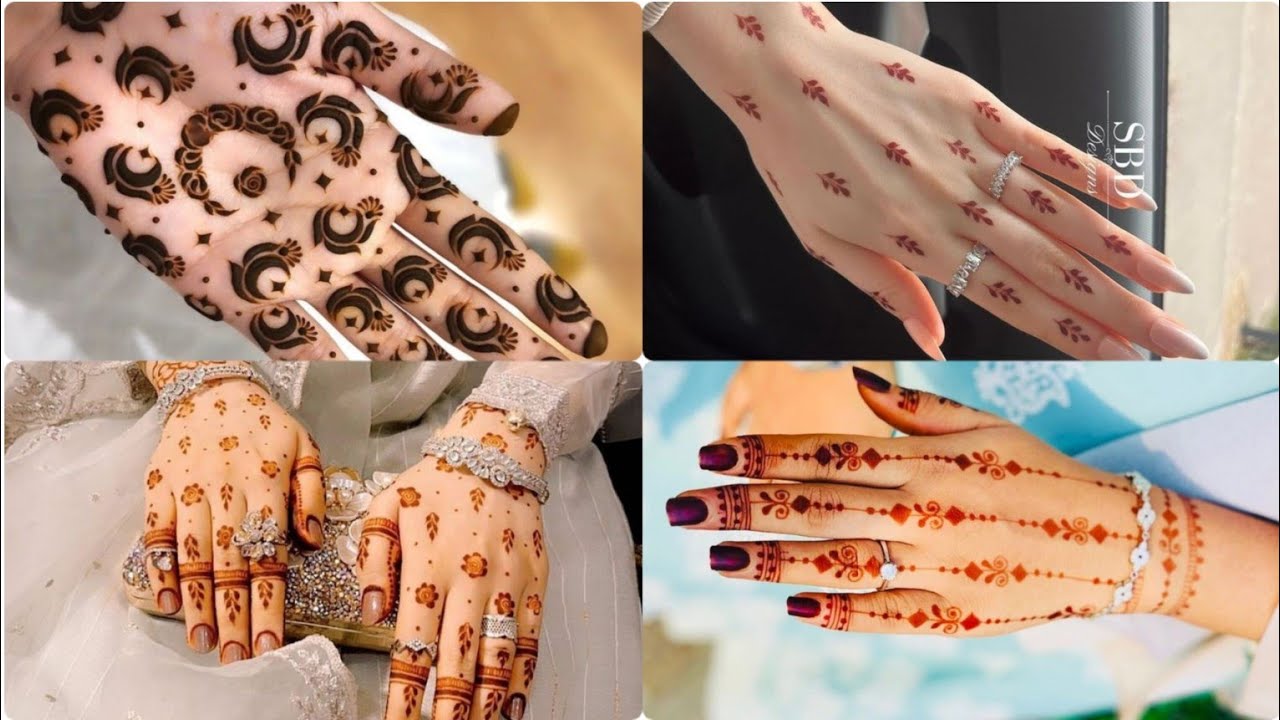 Top trending minimal henna mehndi designs 2024/simple mehndi design for ...