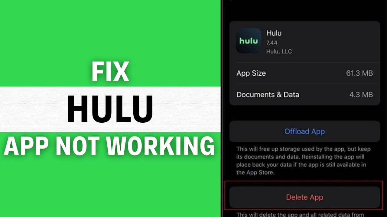 Hulu App Not Working: How to Fix Hulu App Not Working - YouTube