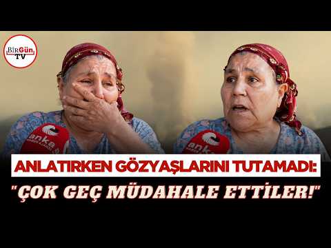 Aydın'da yangın felaketinin çıkış anı kamerada! Yurttaş olay anını anlatırken gözyaşlarını tutamadı!