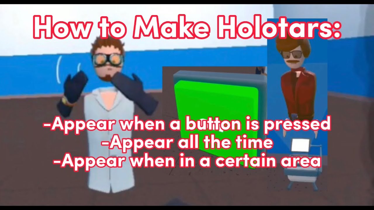 Rec Room - How to Make Holotars Appear when triggered! - YouTube
