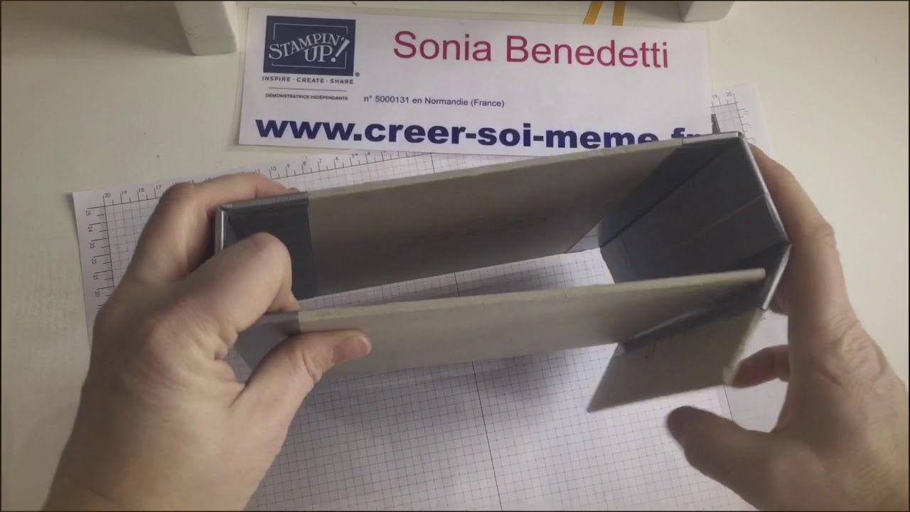 Mini album pochettes - 1ère partie la structure - YouTube