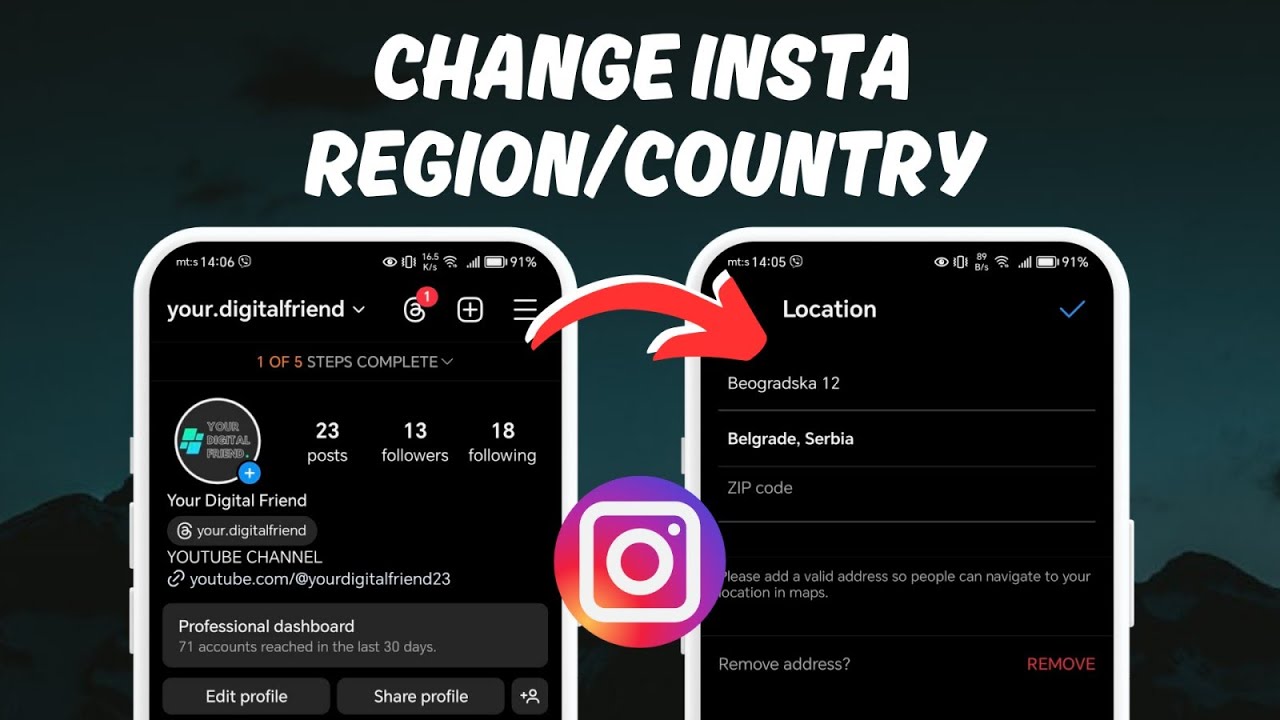 How to Change Region/Country on Instagram (2024) - YouTube