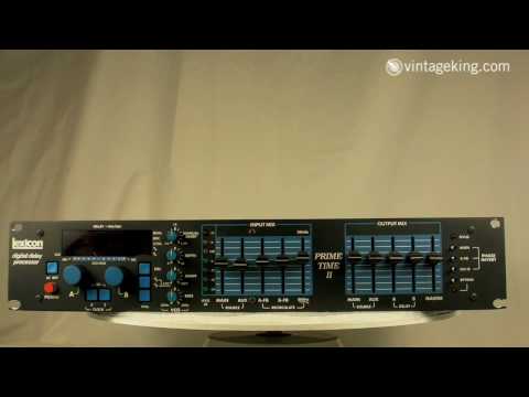 Lexicon Prime Time II Classic Delay/Reverb | VintageKing.com - YouTube
