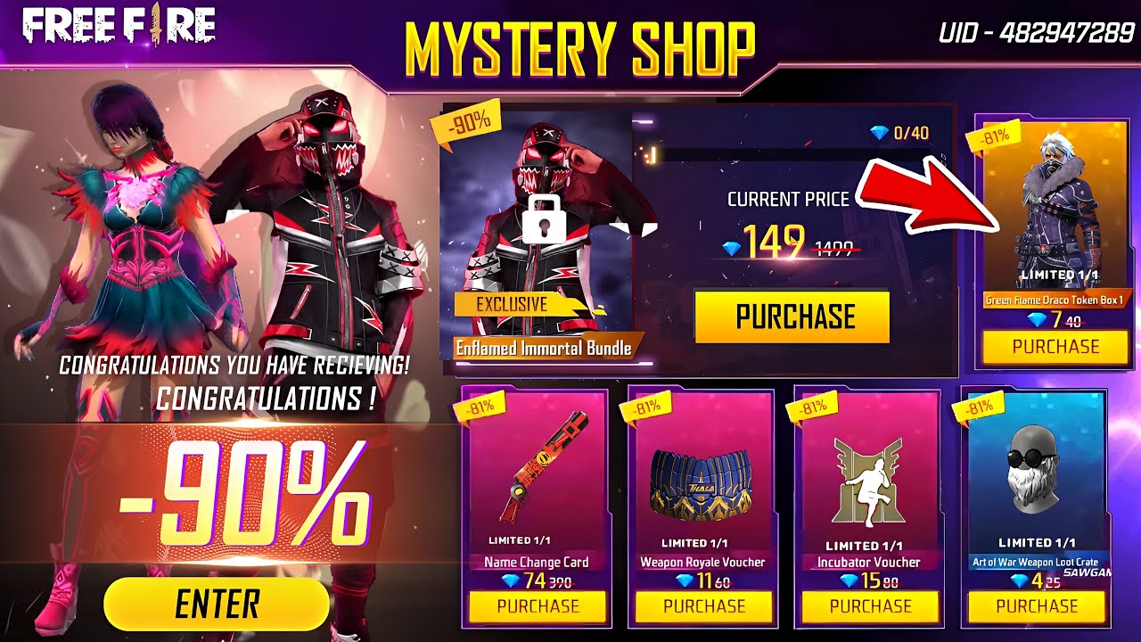 Mystery Shop free fire September 2023 | Mystery Shop Event Kab Aaega ...