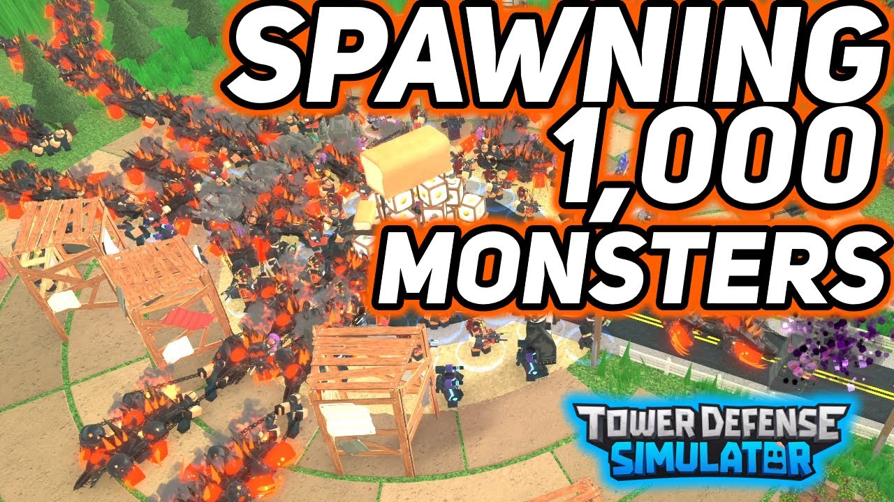 Spawning 1,000 Monsters with Admin Commands - Roblox Tower Defense ...