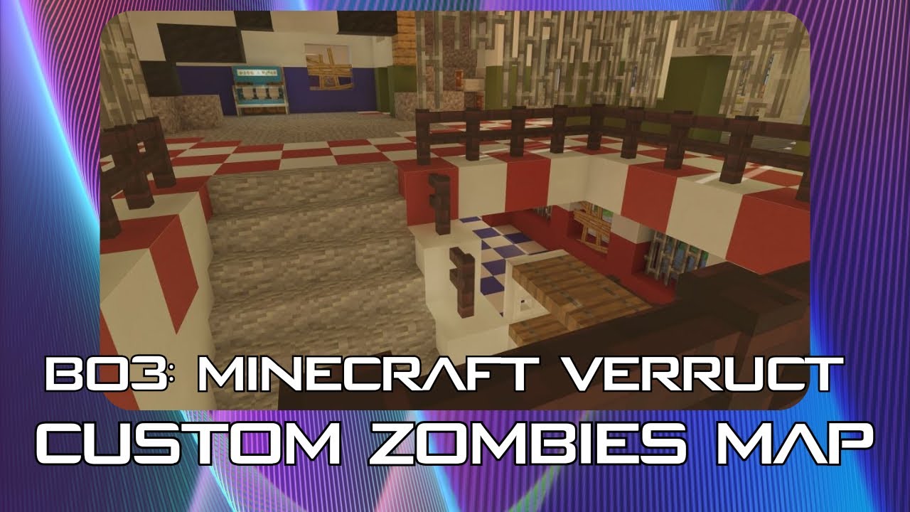 Bo3 Zombies Minecraft Verrückt(Custom Map) - YouTube