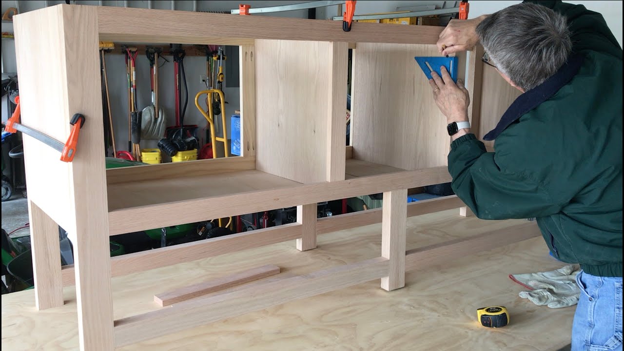 Build a Bathroom Vanity - Part 3 - Assemble the Vanity Frame - YouTube