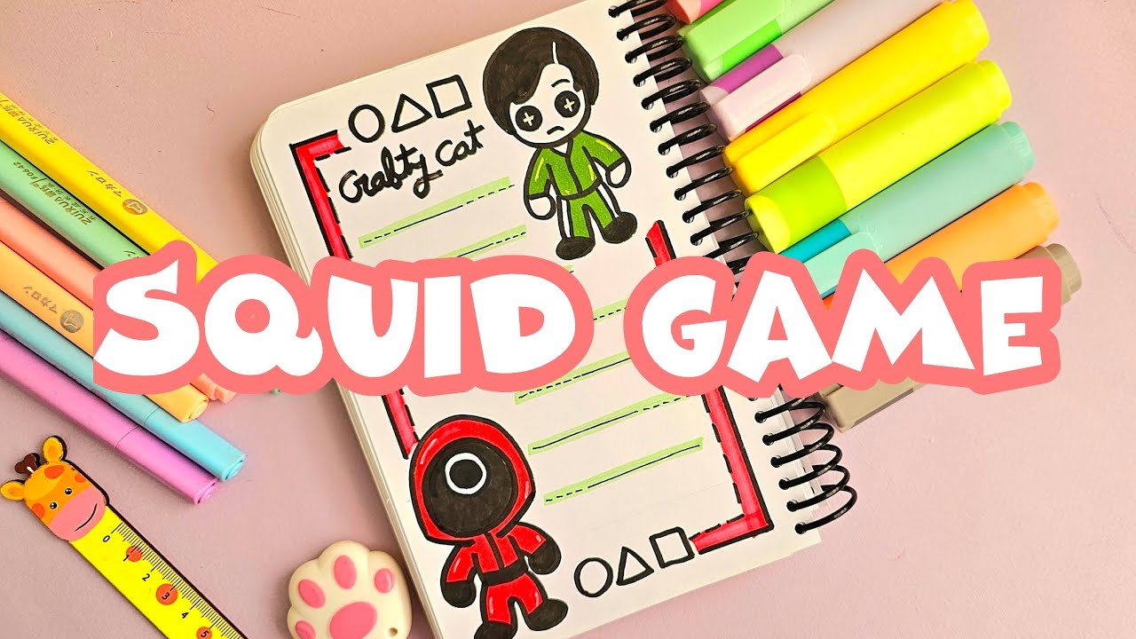 amazing border design with "squid game" theme 😍😲👍 be unique in School 😉 ...