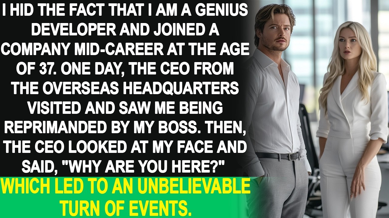 I joined a company at 37. When the beautiful CEO from the U.S. HQ ...
