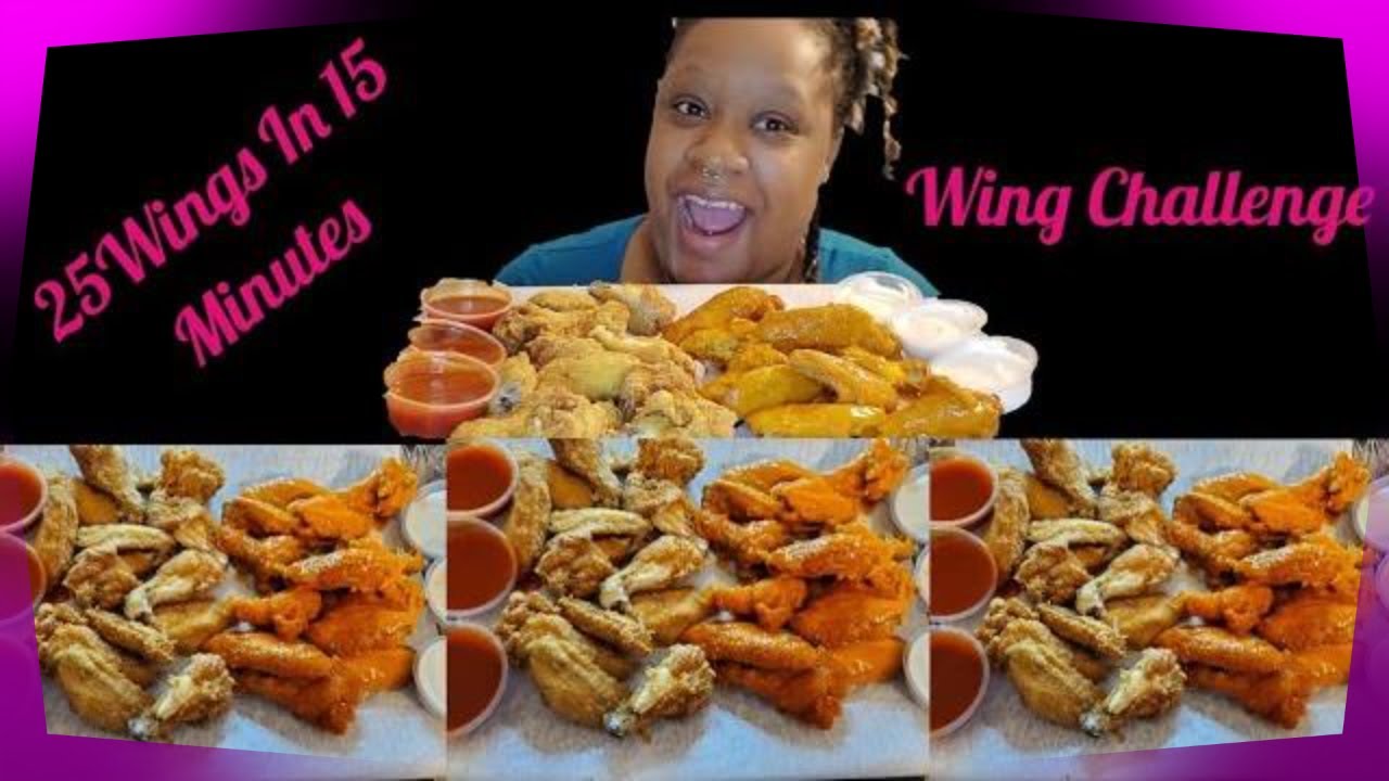 25 Wings In 15mins| Wing Challenge| Buffalo Wings| LifeWithTremia - YouTube