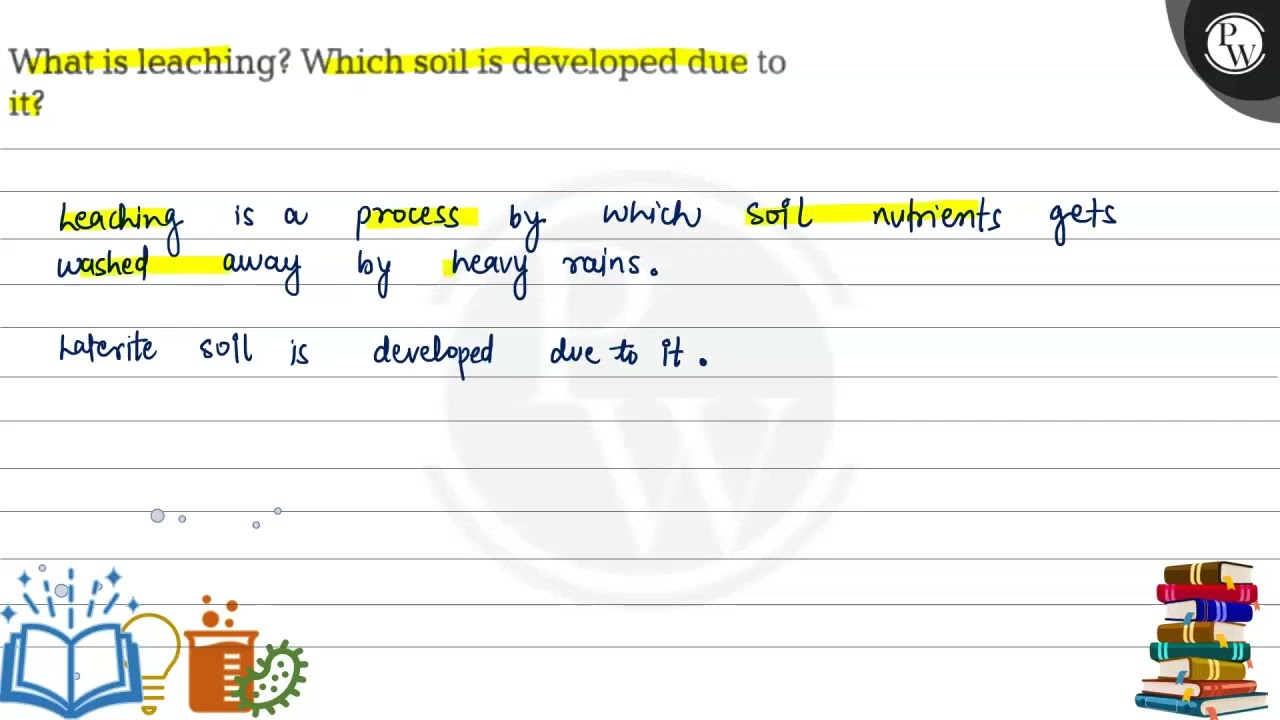 What is leaching? Which soil is developed due to it? - YouTube