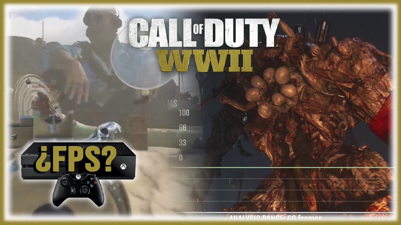 Call of duty: WW2 en xbox one fat [Frame rate] - YouTube