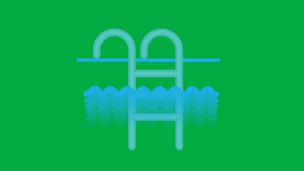 Swimming Pool Animated Green Screen - YouTube