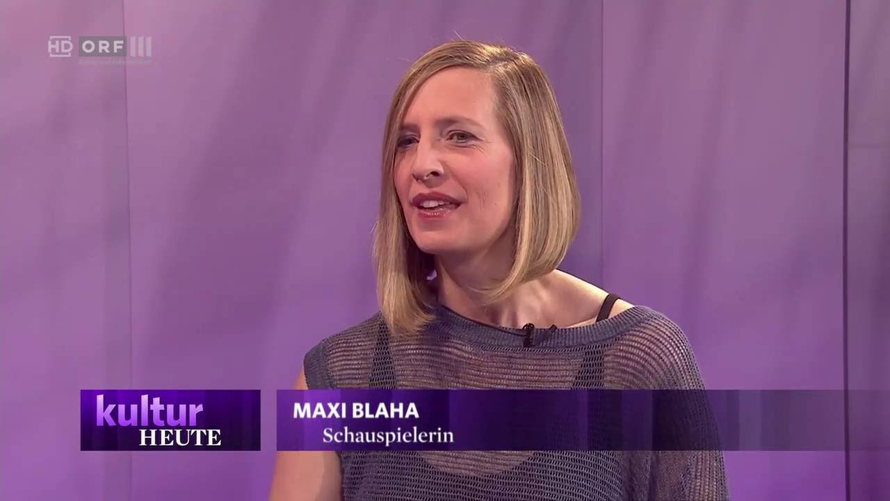 Kultur Heute 2016 07 04 Gespräch mit Schauspielerin Maxi Blaha - YouTube
