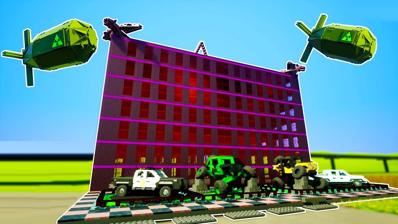 LEGO HEADQUARTER BUILDING DEMOLISHED BY NUCLEAR BOMBS! - Brick Rigs ...