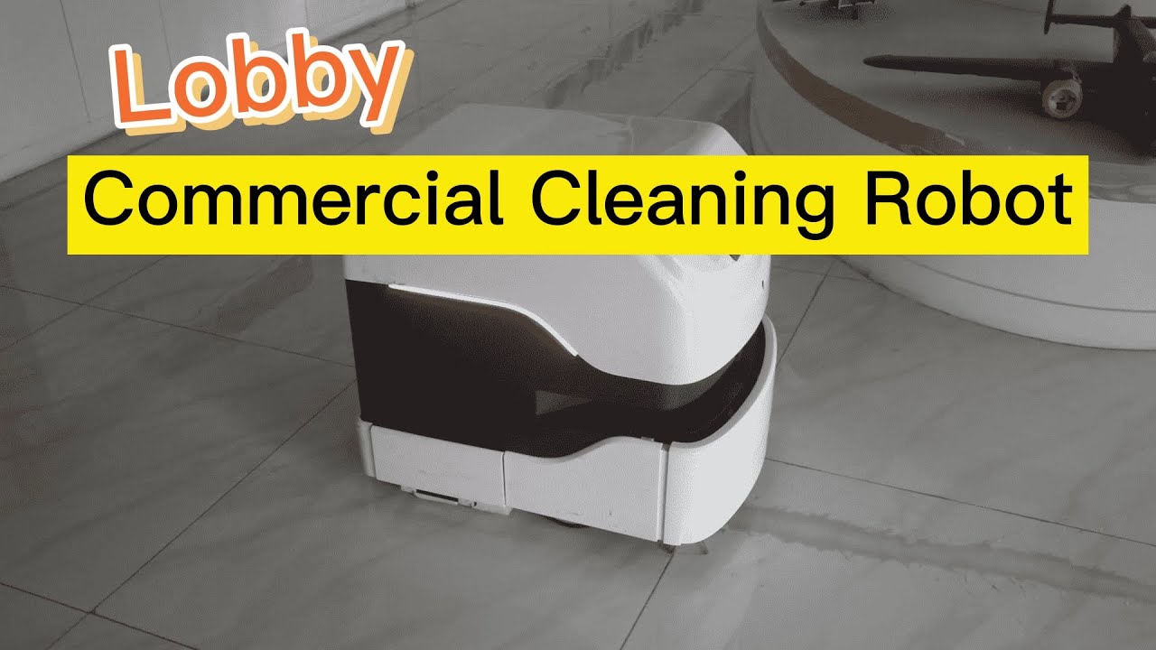 A commercial cleaning robot that effectively cleans wet and dry stains ...