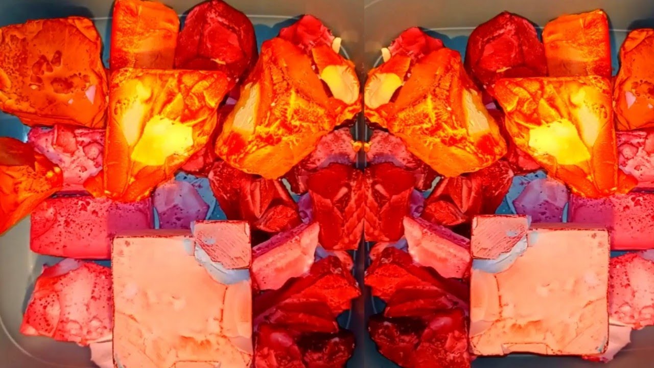 Hot Red Lava Flaky Dyed Chalk | Soft Red Dyed Chalk| @powderyedits ...