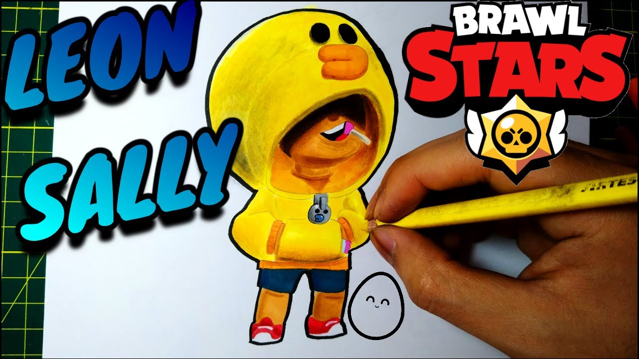 como DIBUJAR a LEON SALLY de BRAWL STARS |facil PASO a PASO | HOW to ...