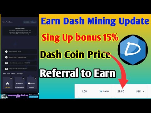 Earn Dash Mining Update | Dash mining coin price | dash coin withdrawal process | dash airdrop ...